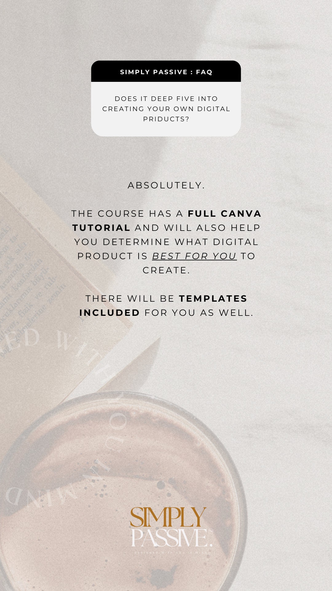 Simply Passive Course for Beginners - Etsy