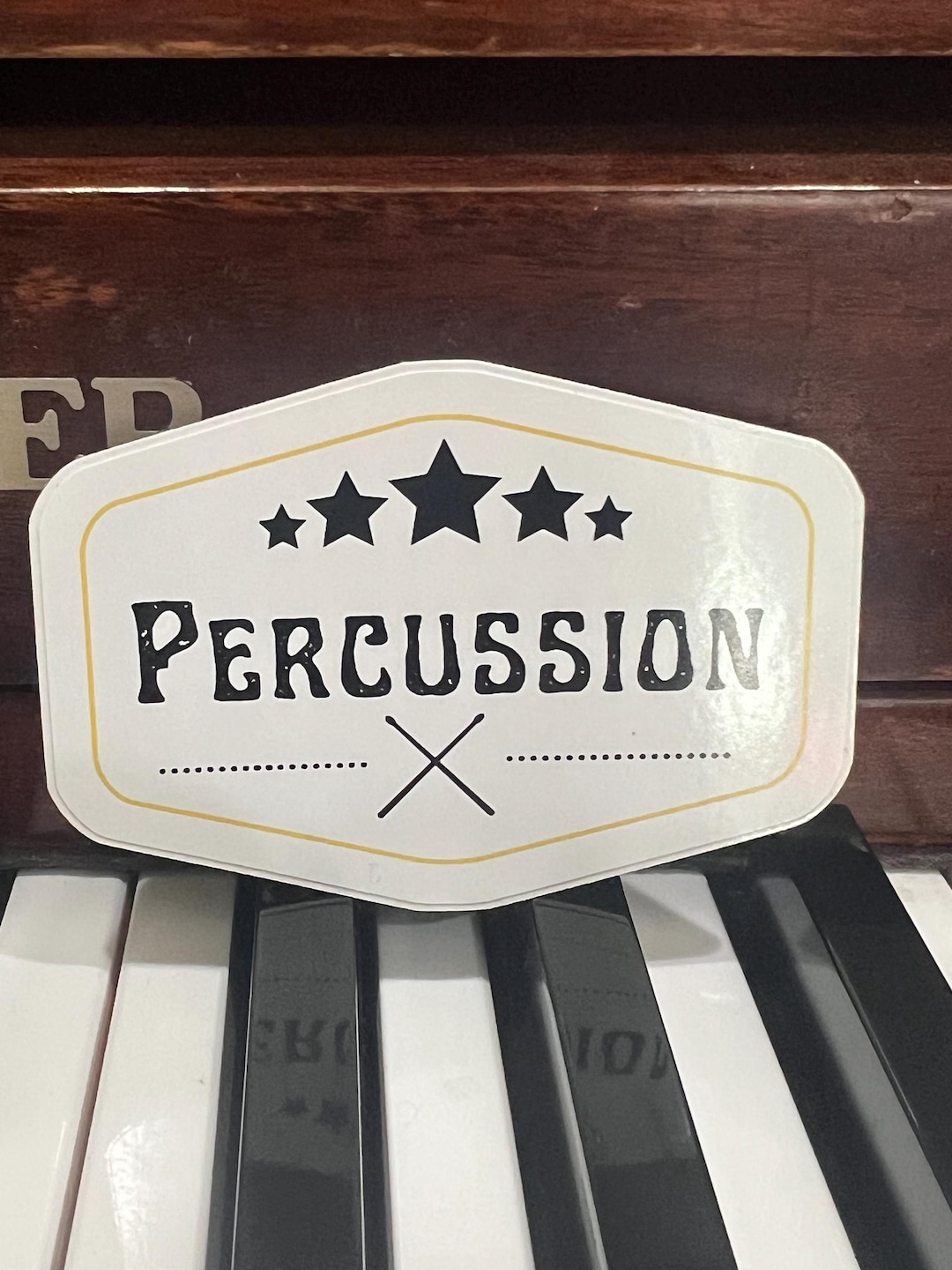 Percussion Logo Sticker - Etsy