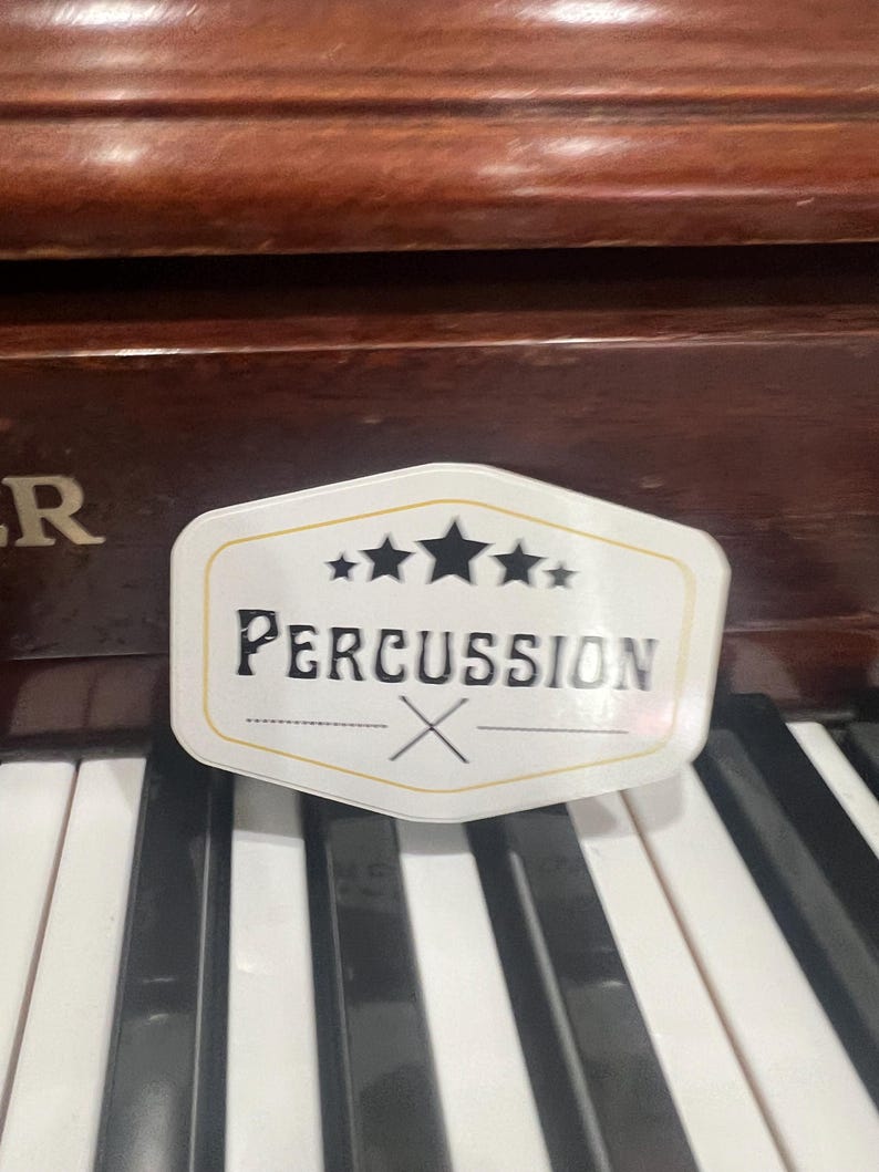 Percussion Logo Sticker - Etsy