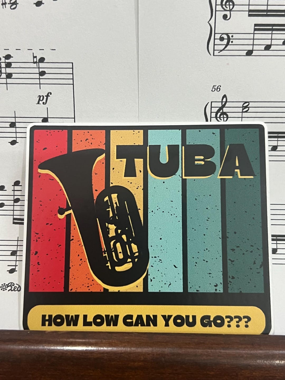 How Low Can You Go (tuba) Sticker - Etsy