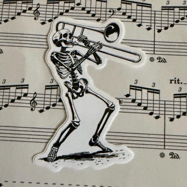 Skeleton Sticker - Etsy