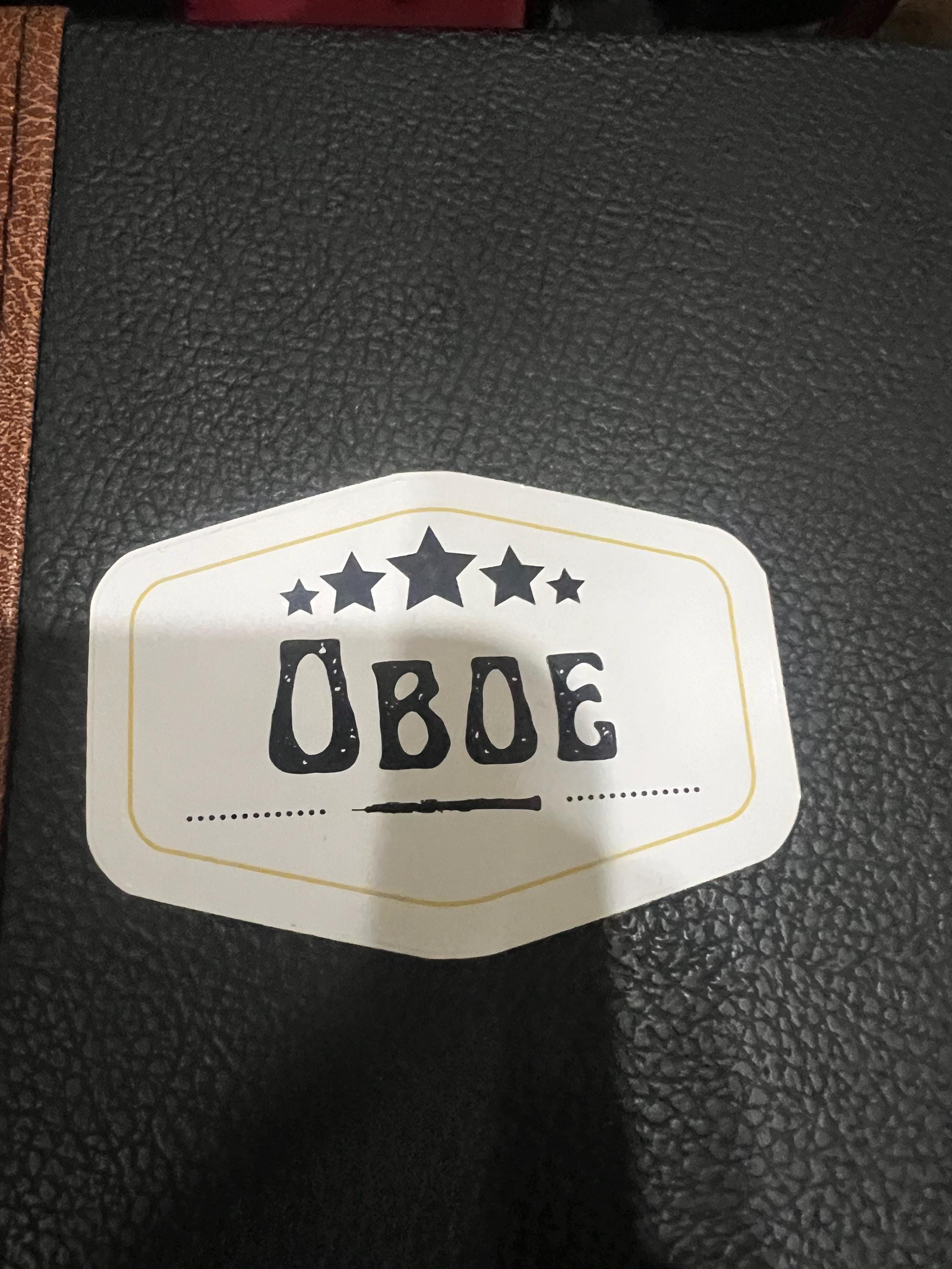 Oboe Logo Sticker - Etsy
