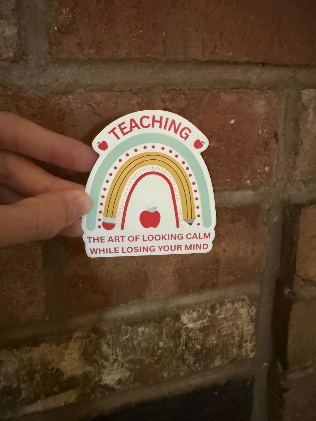 Teaching: Art of Looking Calm While Losing Your Mind 3” Sticker - Etsy