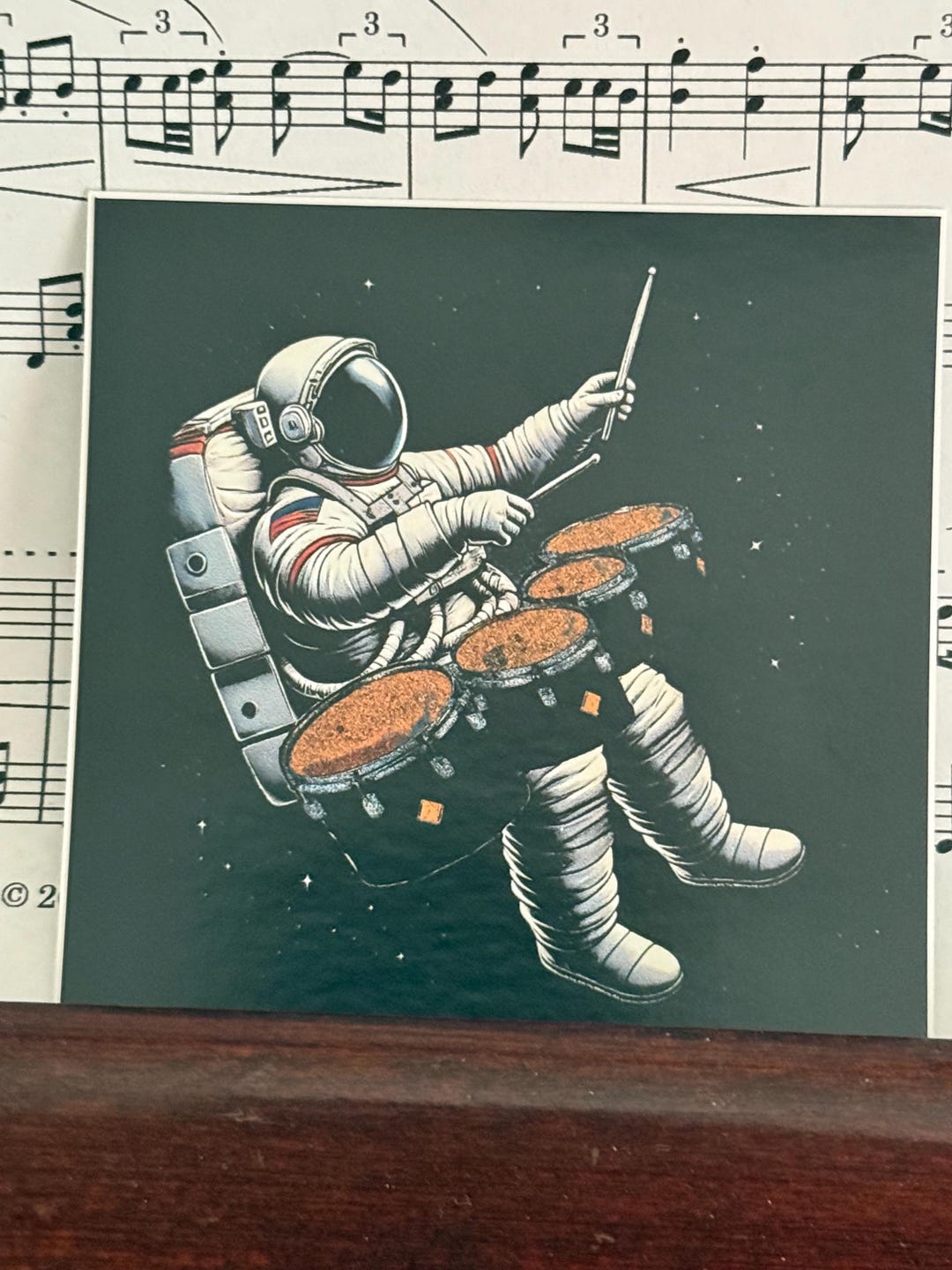 Drumline Astronaut Logo Sticker - Etsy