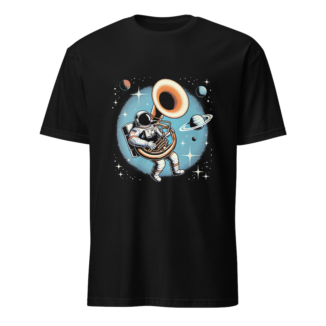 Sousaphone Astronaut Marching Band Shirt • Space Tuba Low Brass ...