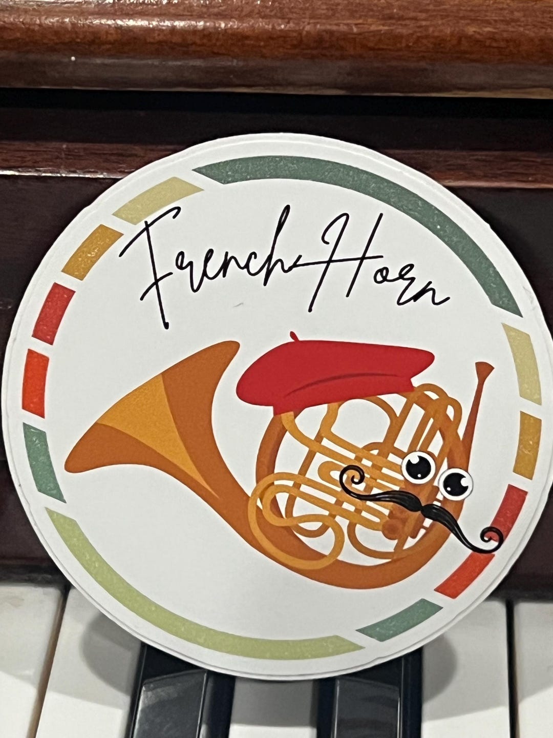 French Horn Logo Sticker - Etsy