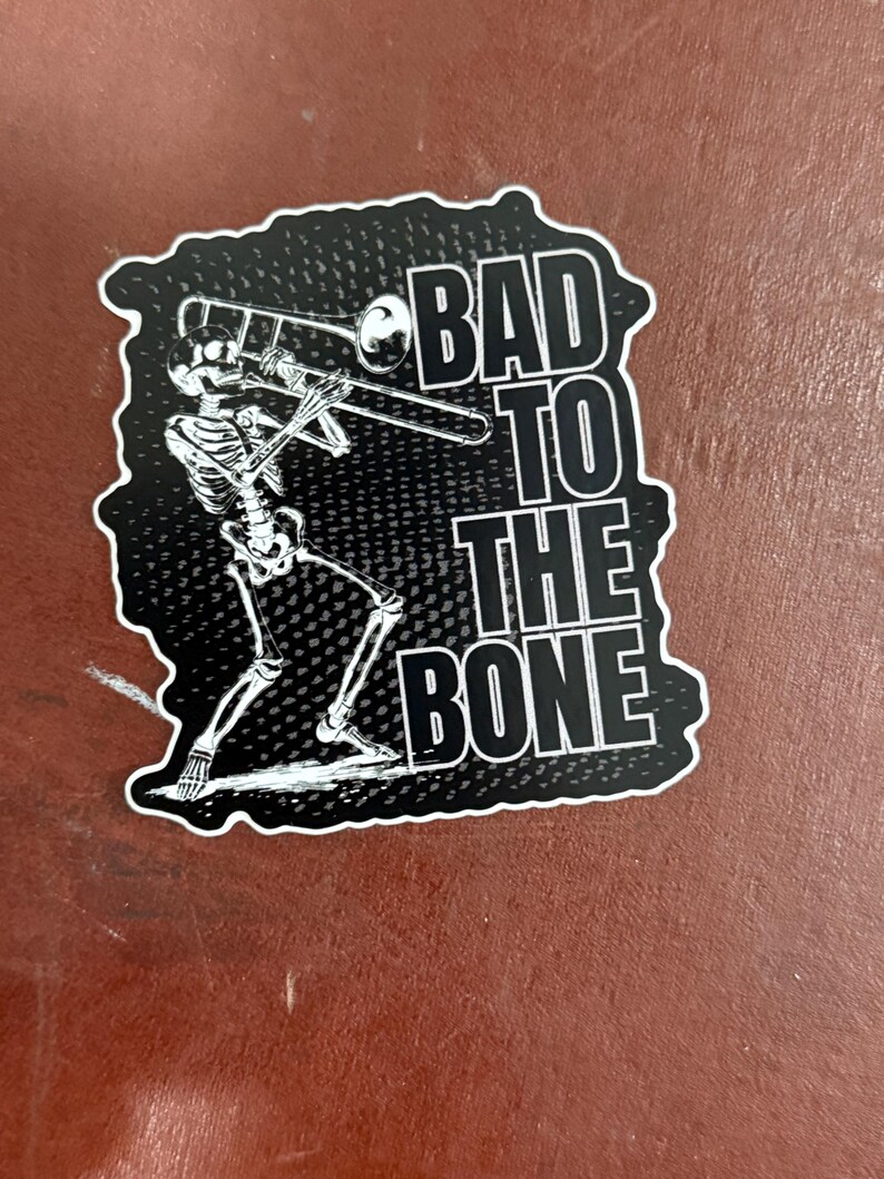 Trombone Sticker - Label- Slide to Play - Etsy