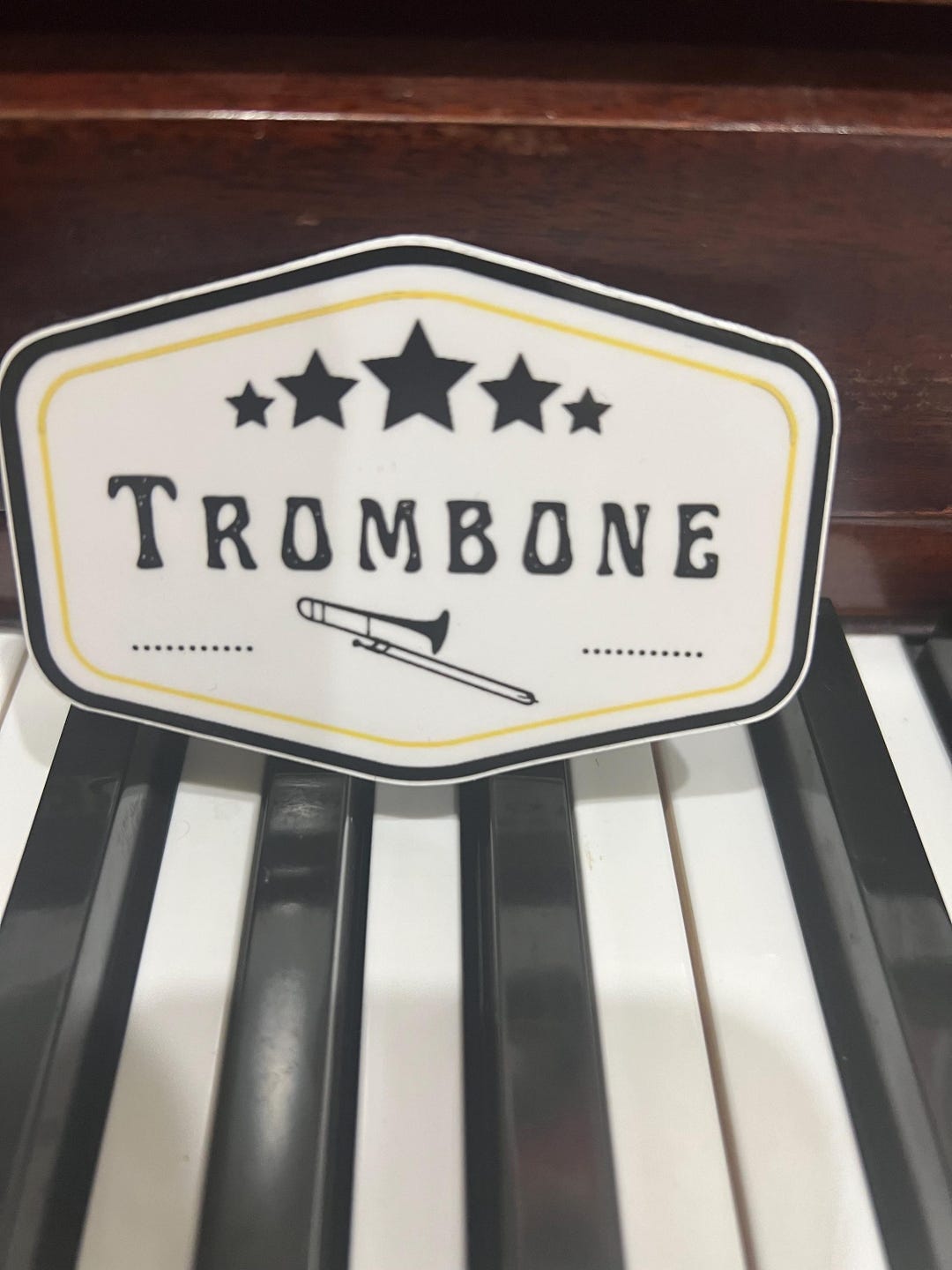 Trombone Logo Sticker - Etsy