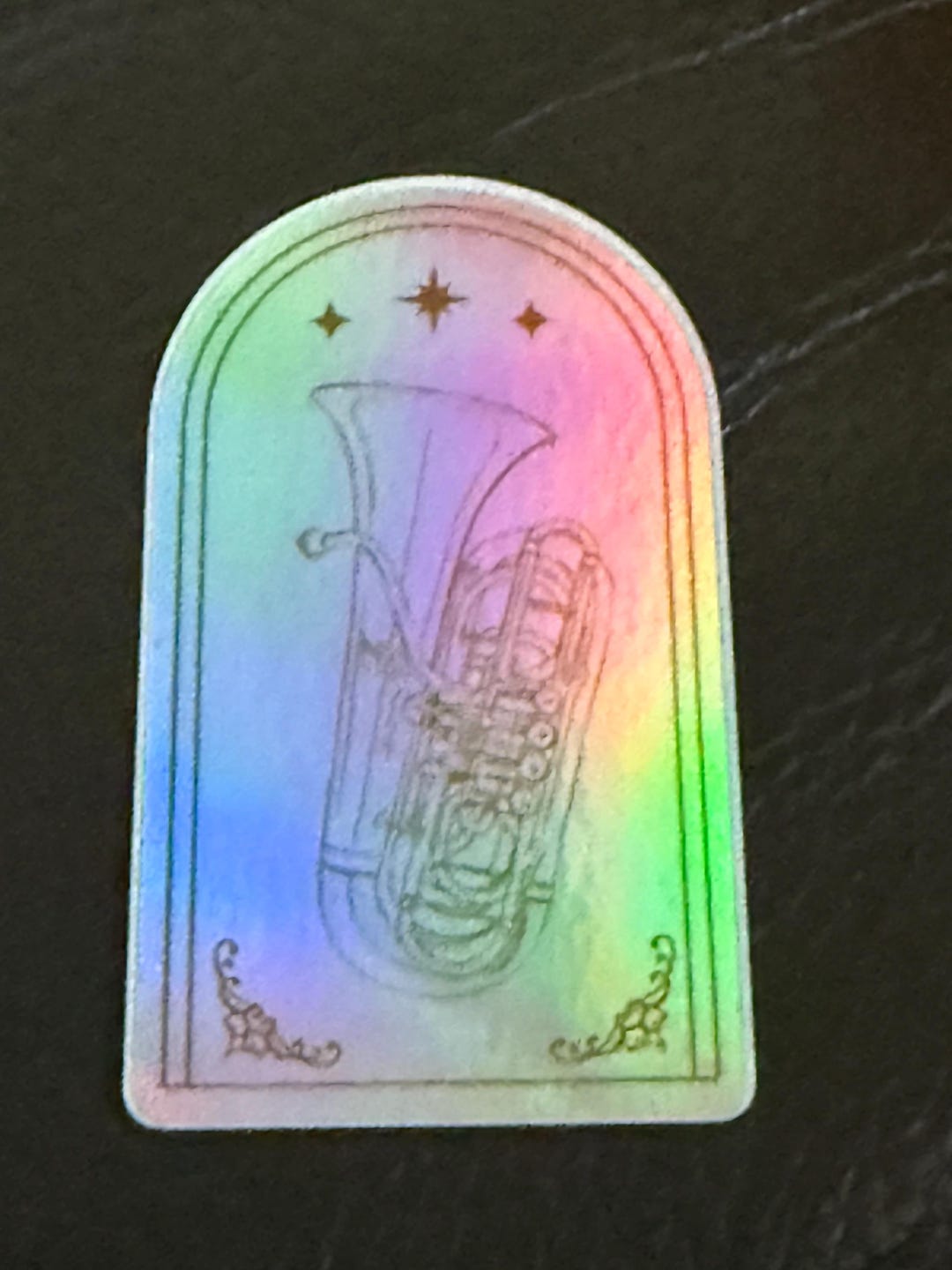 Tuba Holographic 3” Sticker - Etsy