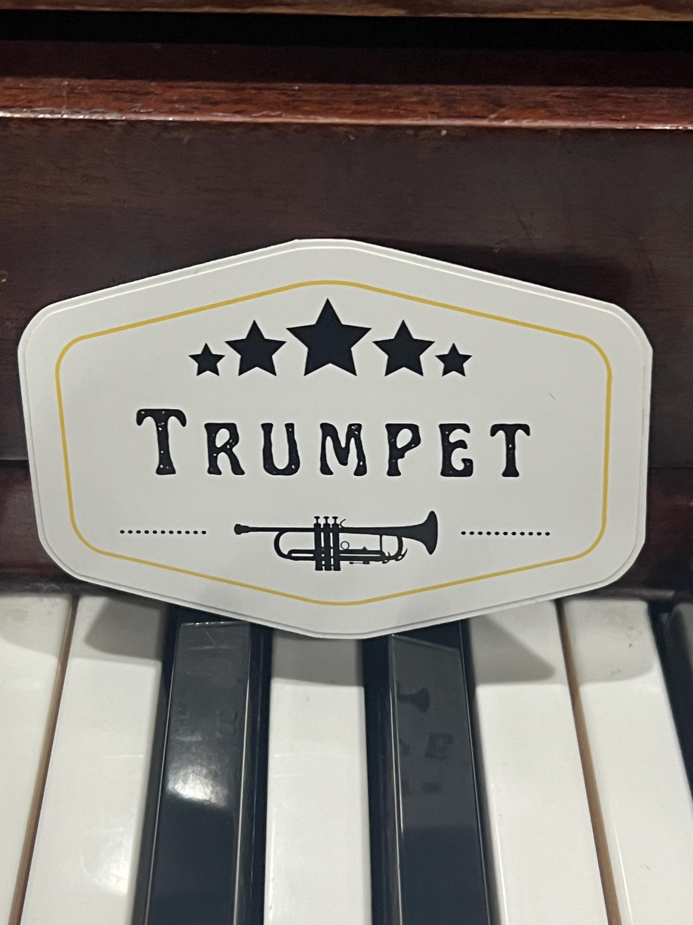 Trumpet Logo Sticker - Etsy