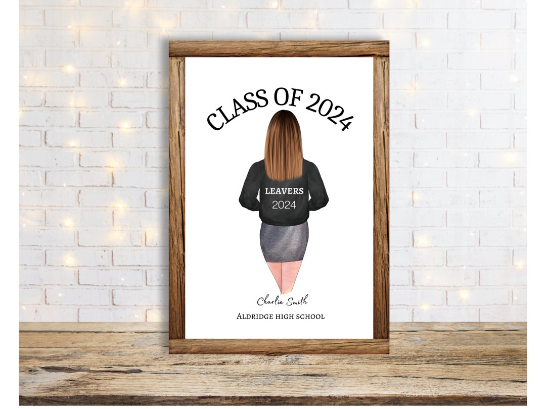 School Leavers Gift, Leavers 2024 , Personalised Print, Class of 2024 ...
