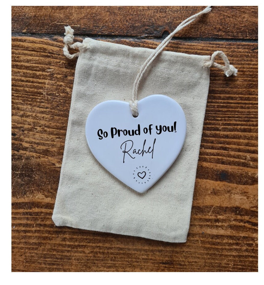 So Proud of You Gift , Well Done Gift , Personalised Gift, Ceramic ...