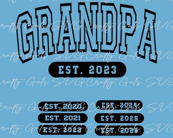 Grandma Est.year SVG, Grandparent Design, Grandma Est. Svg, Grandma Svg ...