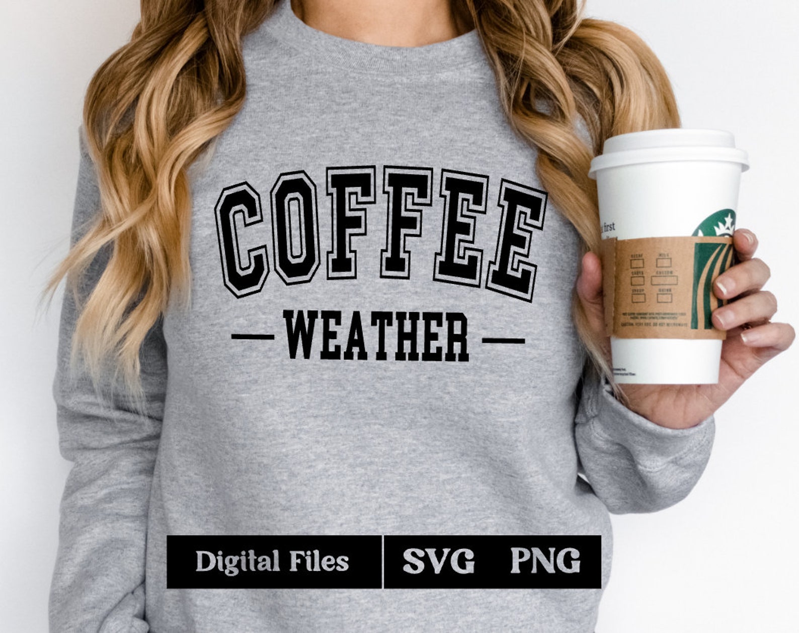 Coffee Weather Collegiate SVG, Coffee Weather College PNG, Coffee ...