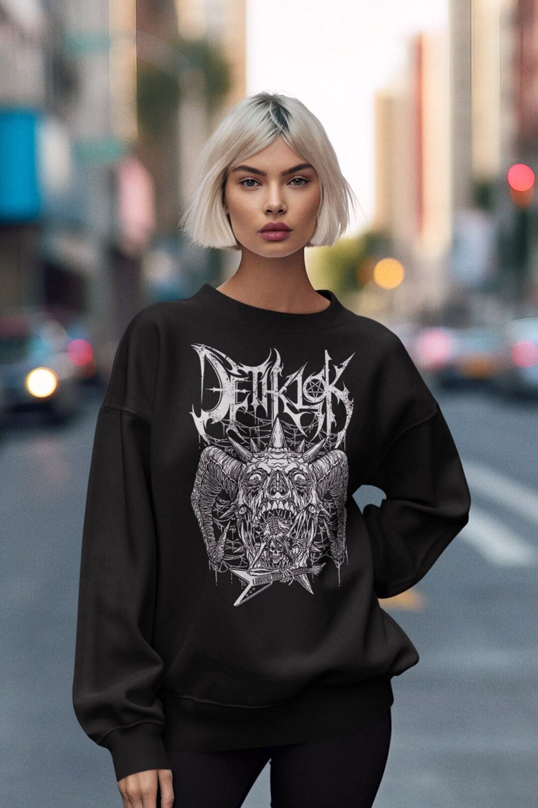Dethklok Band Sweatshirt, Metal Band Sweater, Graphic Sweatshirt, Rock ...
