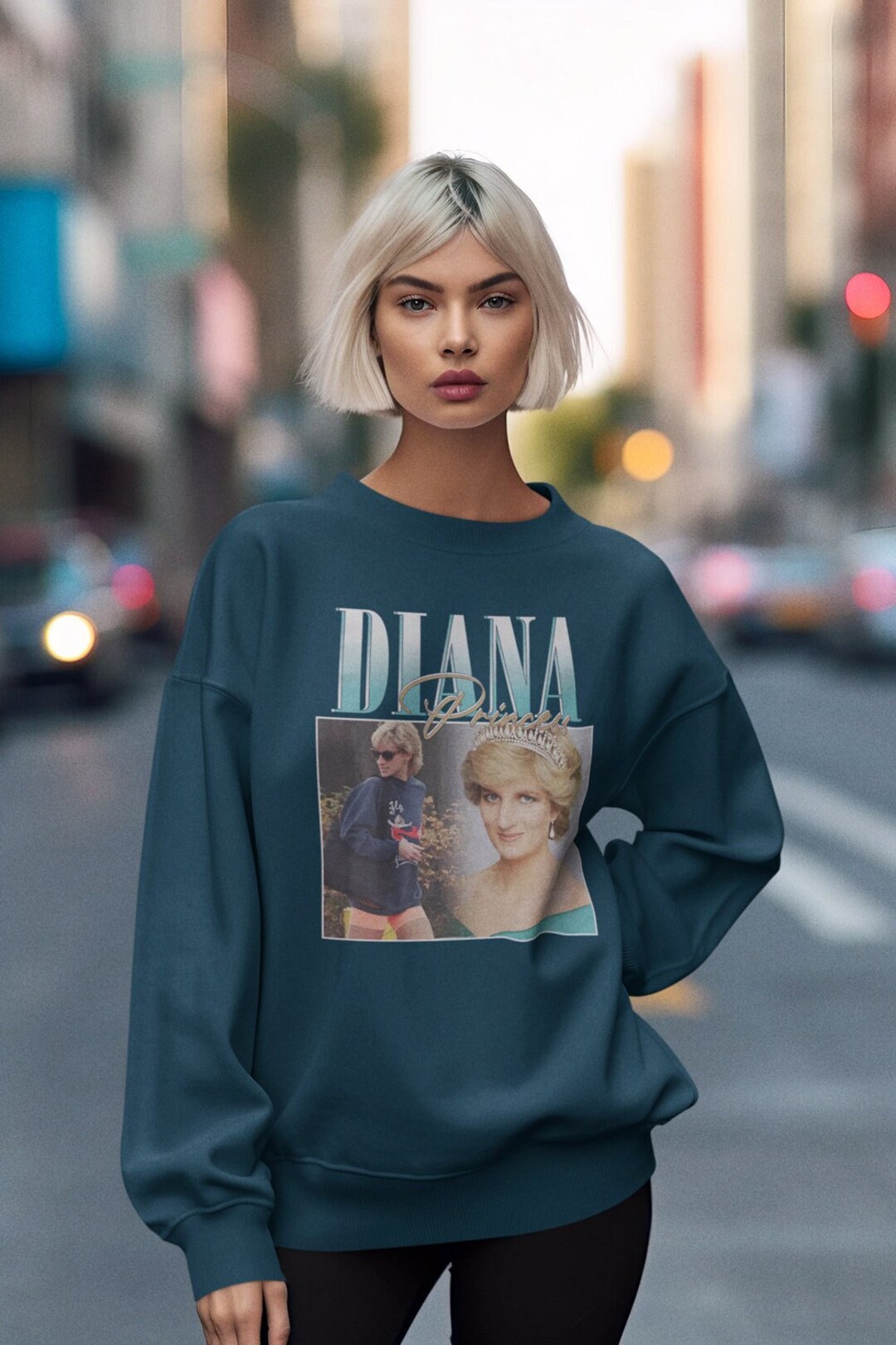 Vintage Princess Diana Sweatshirt, Iconic Diana Print, British Royalty ...