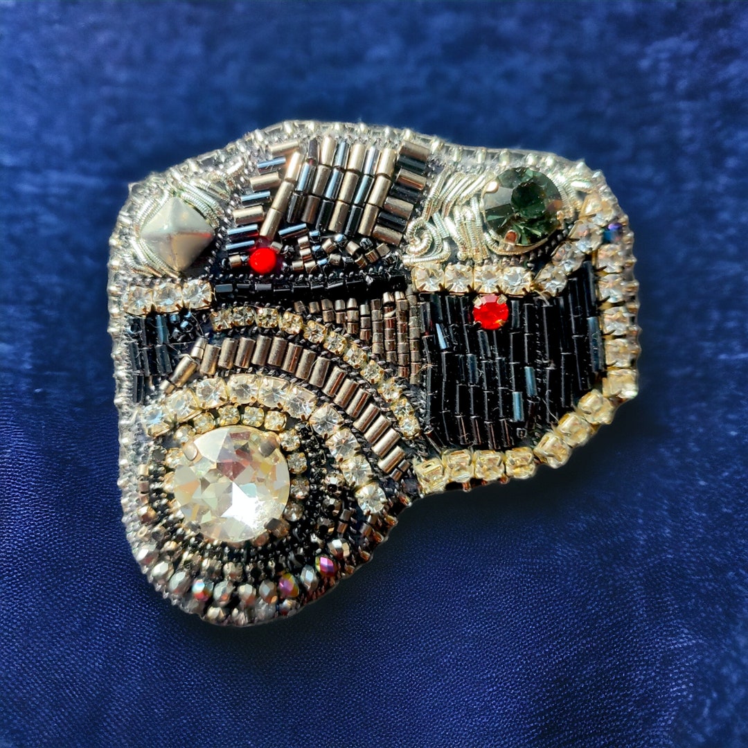 Embroidered Camera Brooch - Etsy