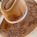 Windmill and Sunflowers Burnt Wide Brimmed Hat - Etsy