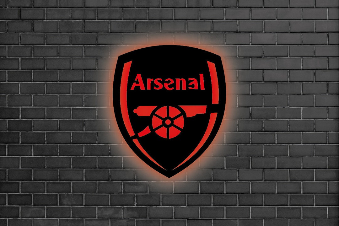 Arsenal FC Emblem Led Sign Lighted Arsenal Emblem Wall Decor Led Light ...