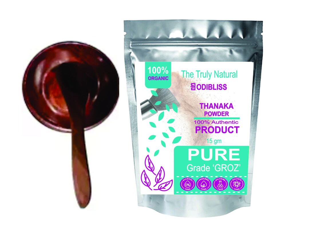 BODIBLISS Thanaka Powder Grade GROZ 15gm With Spoon and Bowl - Etsy