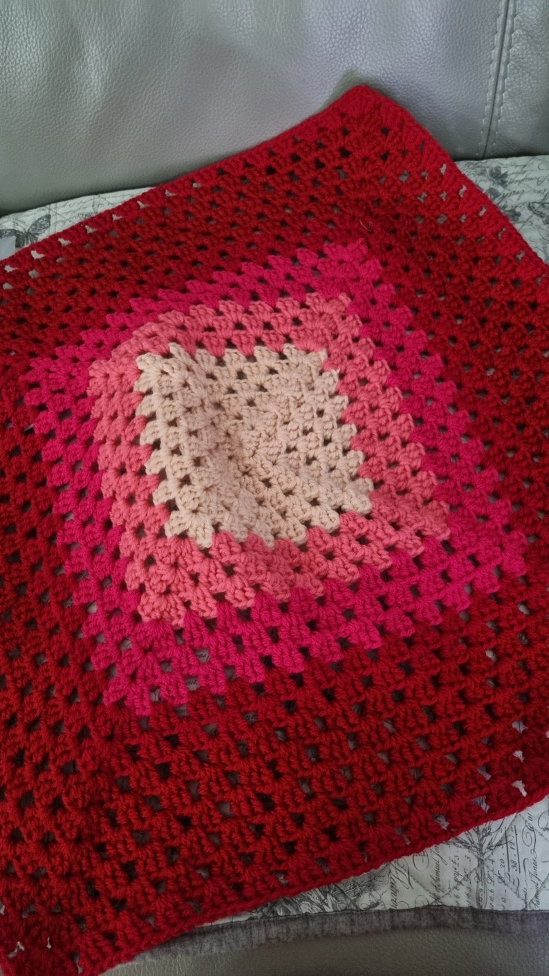 Small Granny Square Blanket - Etsy