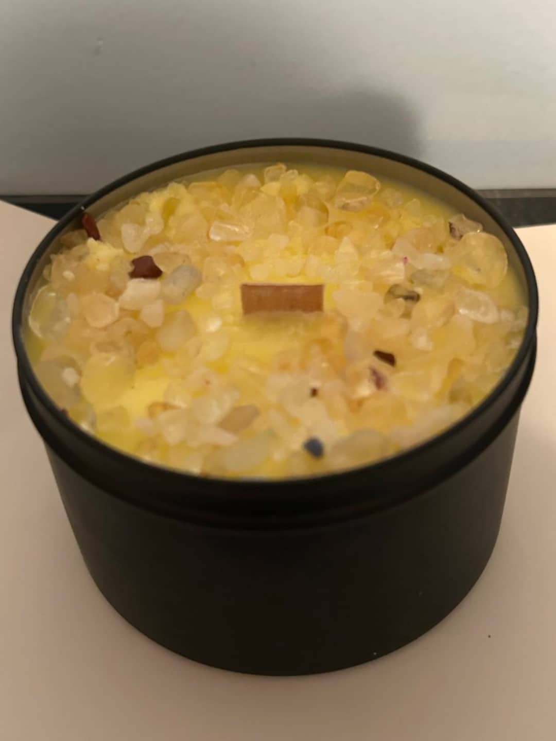 Citrus Blend Scented With Citrine Crystals,eco Friendly Wood Wick ...