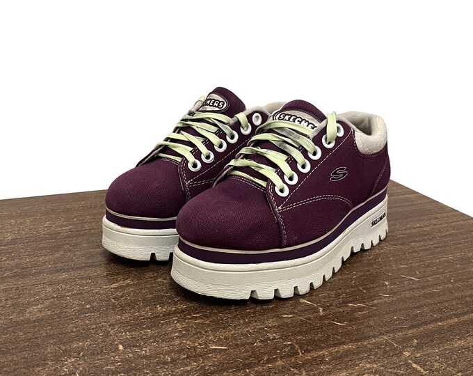 Sketchers Vintage Platform Sneakers - Etsy