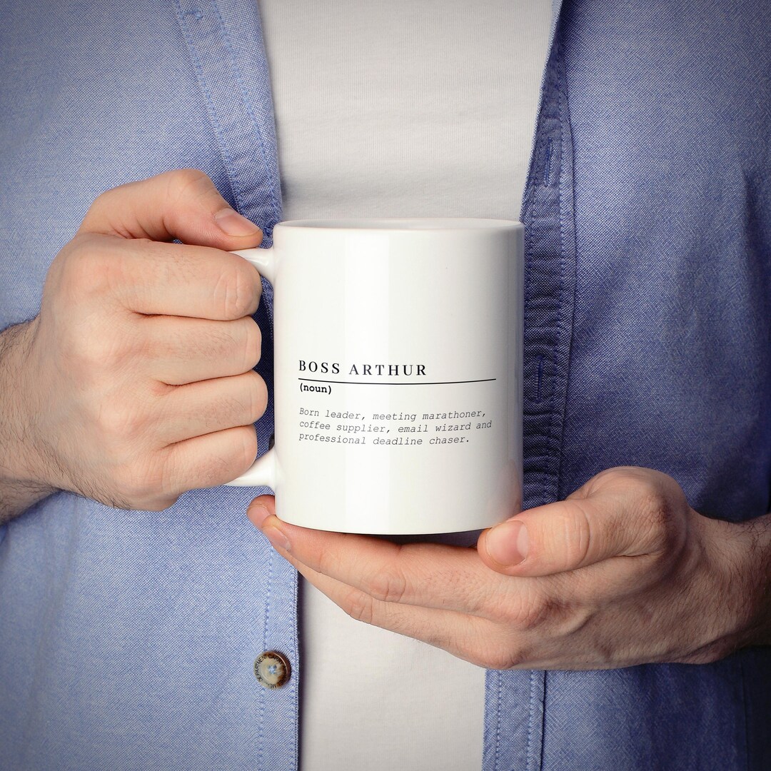 Custom Name Definition Coffee Mug, Personalized Boss Mug, Definition ...