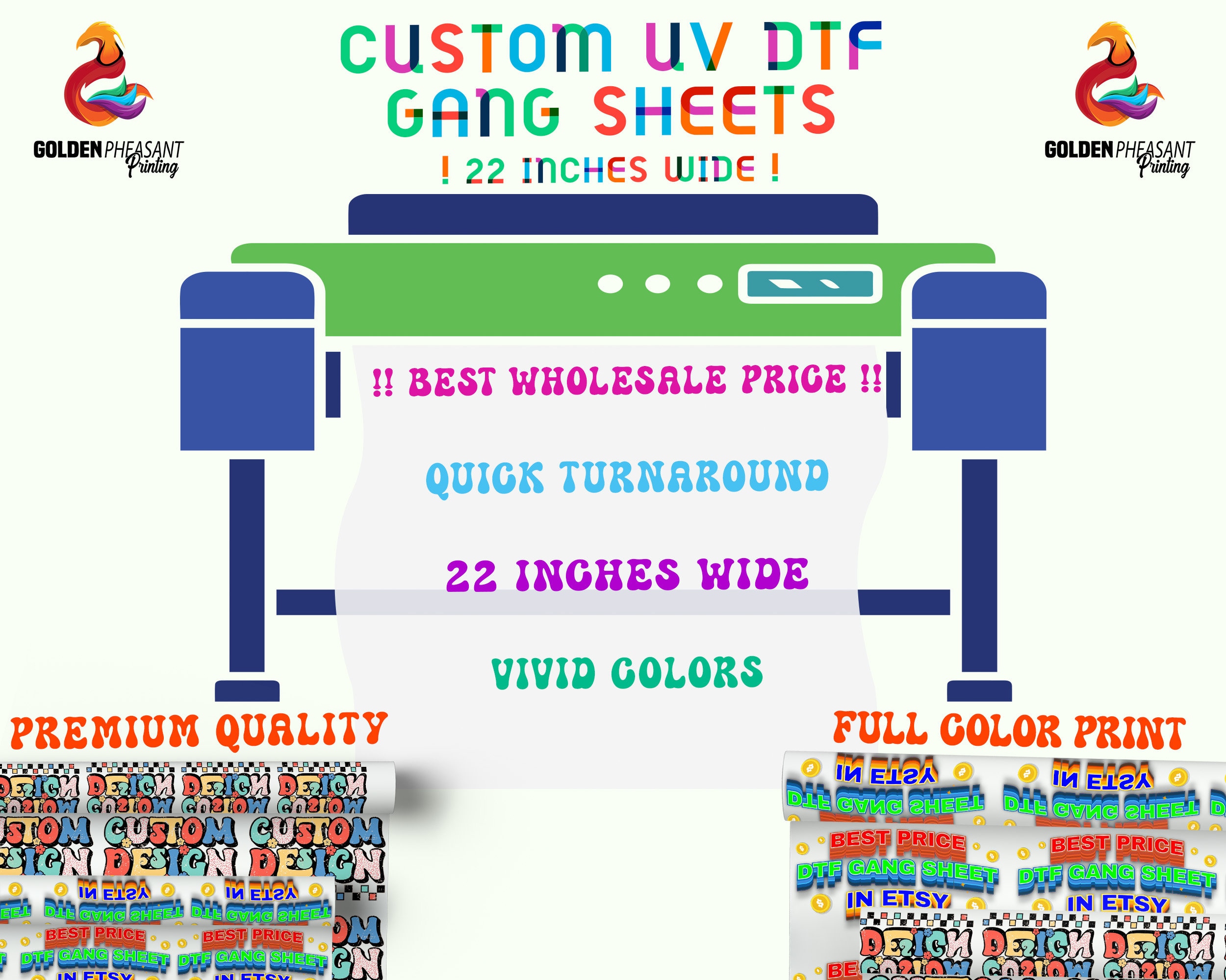 Custom UV DTF Gang Sheet, Custom Stickers, Decals, Stickers, Cup Wrap ...