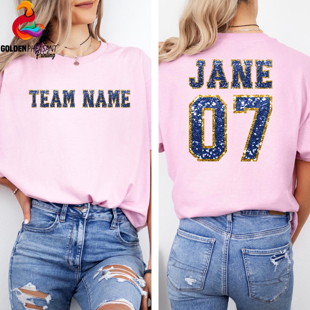 Custom Sports Shirt, Personalized Team Shirt, Name and Number Shirt ...