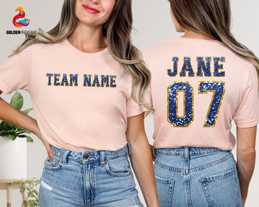 Custom Sports Shirt, Personalized Team Shirt, Name and Number Shirt ...