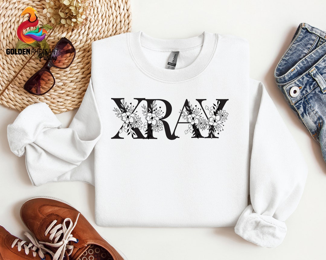 Floral X-ray Sweatshirt, Rad Tech Shirt, X-ray Shirt, Floral Radiology ...