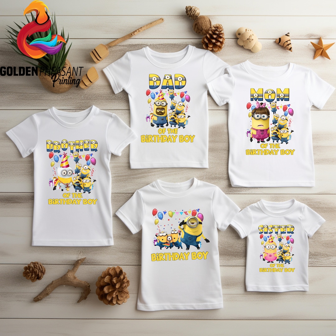 Family Matching Birthday Party Shirt, Funny Character Shirt, Family ...