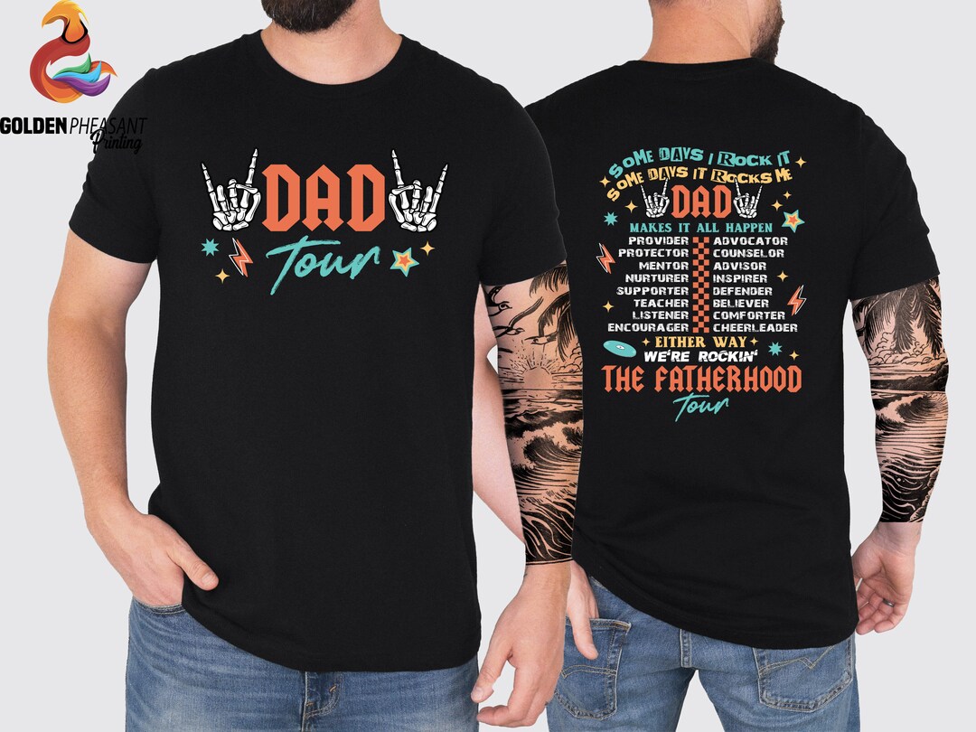 Dad Tour Shirt, Gift for Dada, Fatherhood Shirt, Father's Day Shirt ...
