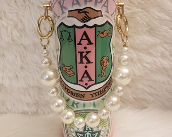 Personalized Alpha Kappa Alpha Bling Tumbler-aka-custom Rhinestone ...