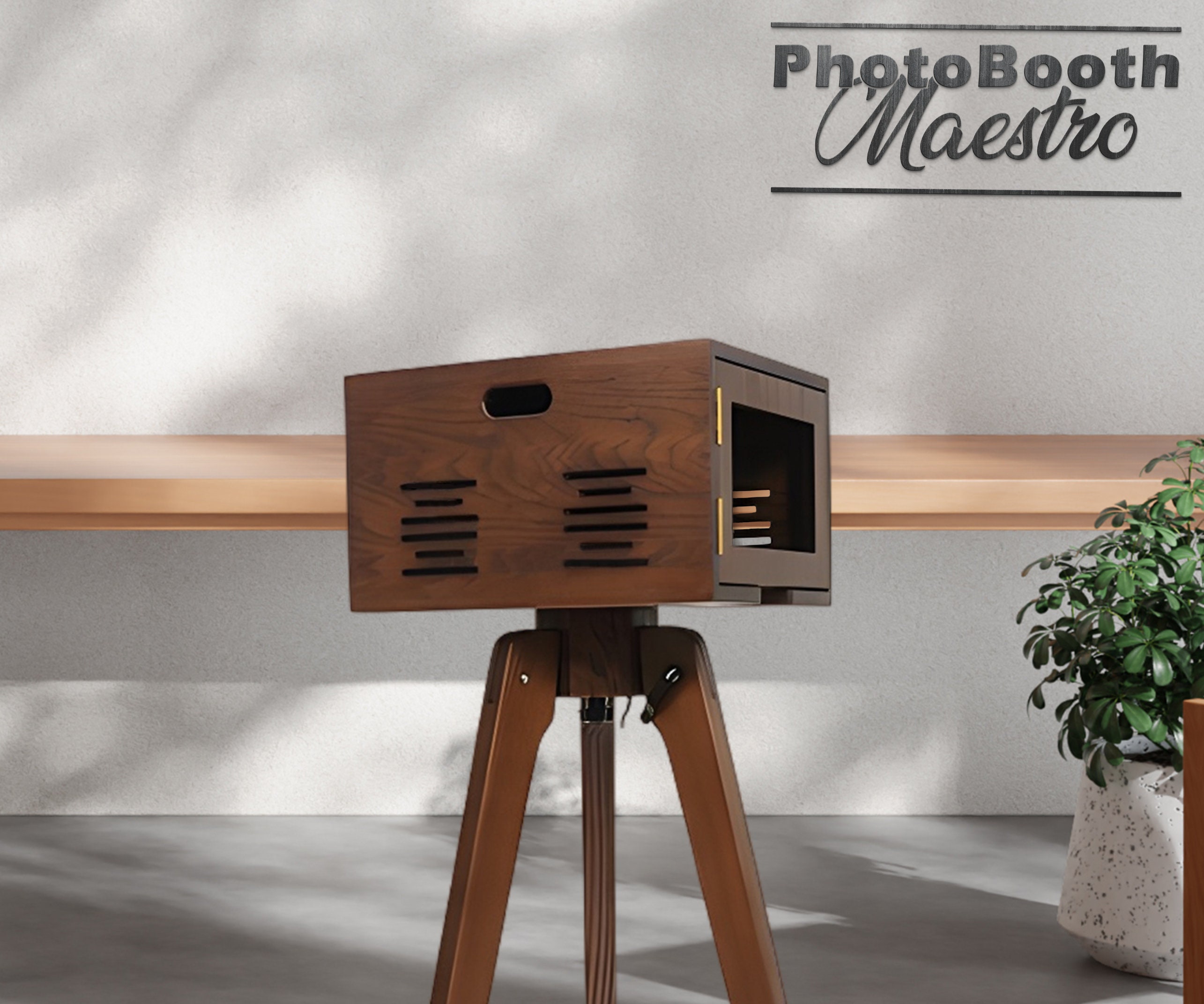 Wooden iPad Photo Booth Shell. iPad Photobooth. Wooden Photo Booth With ...