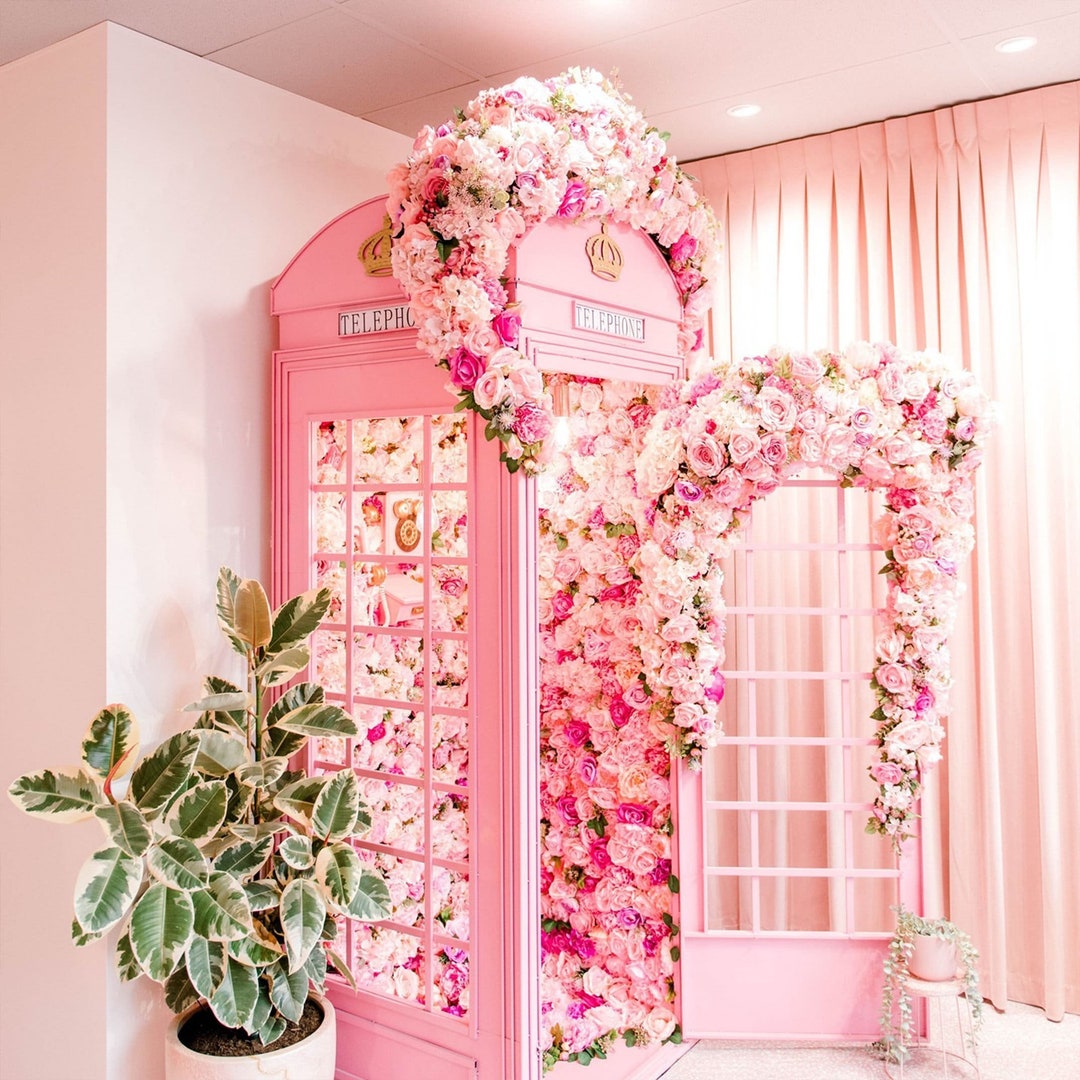 Metal London Phone Booth: Retro British Telephone Kiosk, Wedding Decor ...