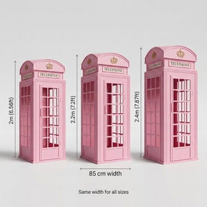 London Phone Booth for Audio Guest Book, British Red Wedding Decor and ...