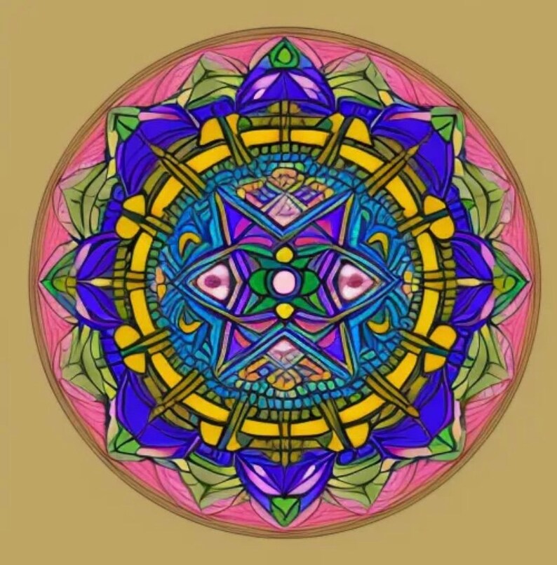 Mandala Spring Inspired Digital Art for Personal Gifts - II - Etsy