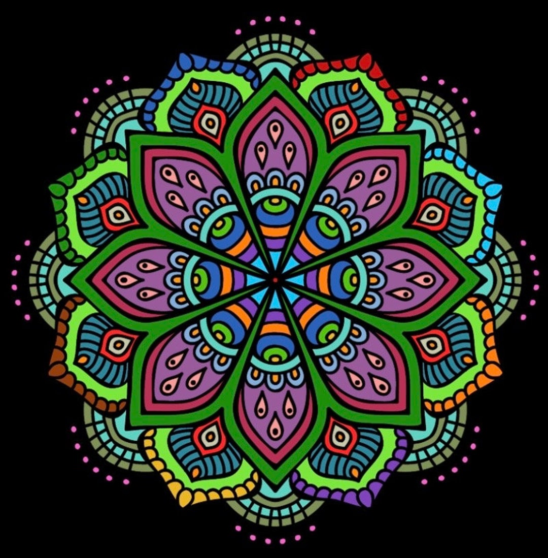 Mandala Bliss Digital Art for Personal Gifts - Etsy