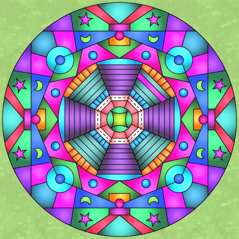 Mandala Glass Magick Original Art Along With Ai Inspired Art Using My ...