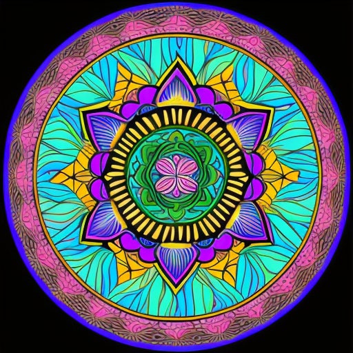 Mandala Triad Inspired Digital Art for Personal Gifts - Etsy