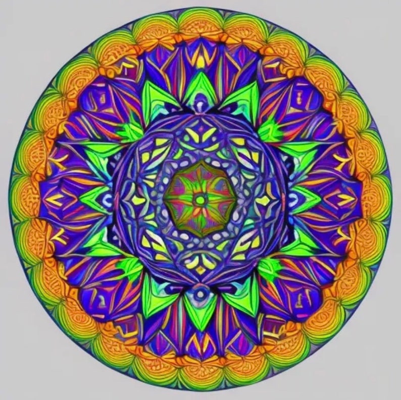Mandala Spring Inspired Digital Art for Personal Gifts - II - Etsy