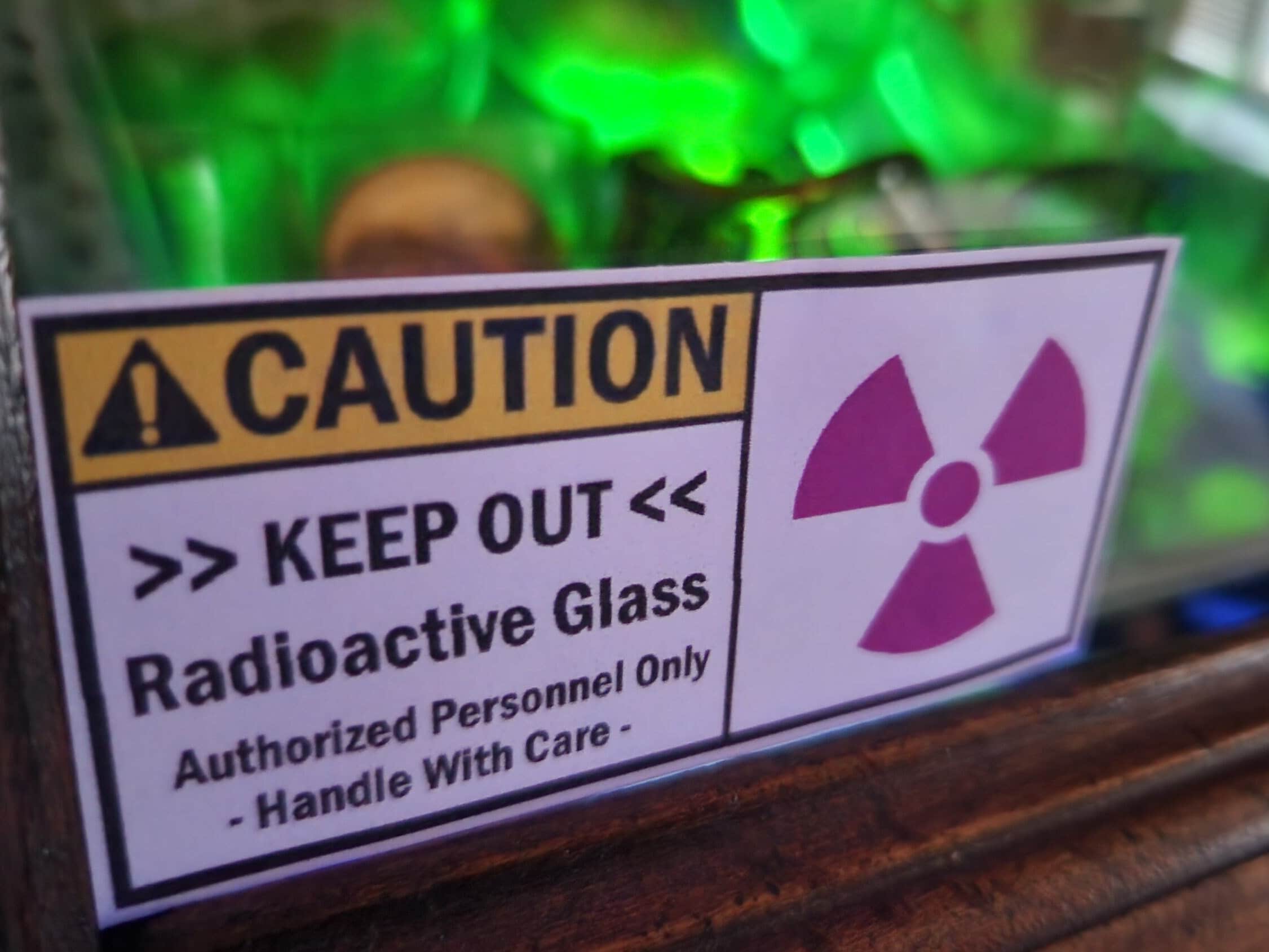 Radiation Caution Stickers for Uranium Glass Collection Display - Etsy