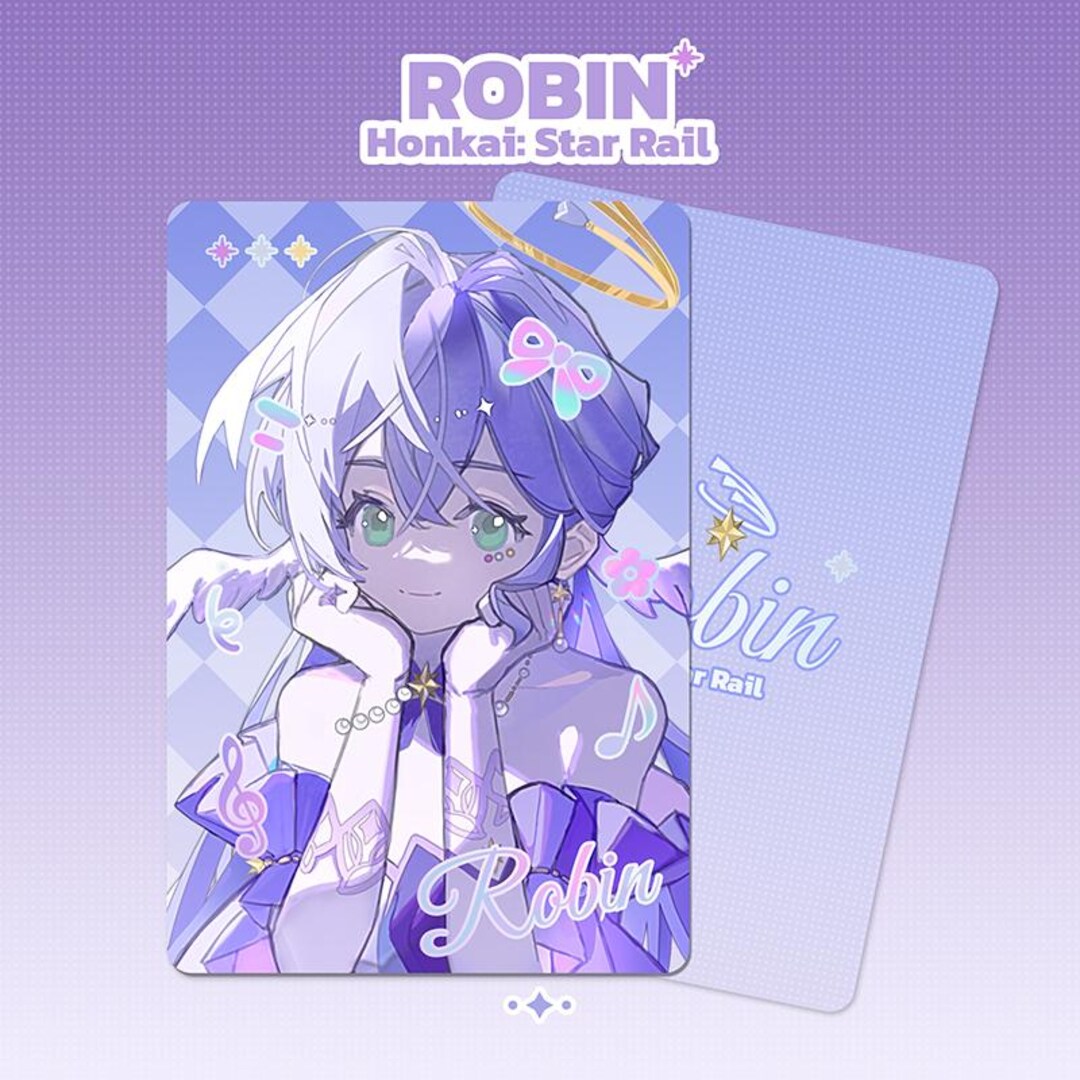 Honkai Star Rail Robin HSR Holographic Photocard & Print - Etsy