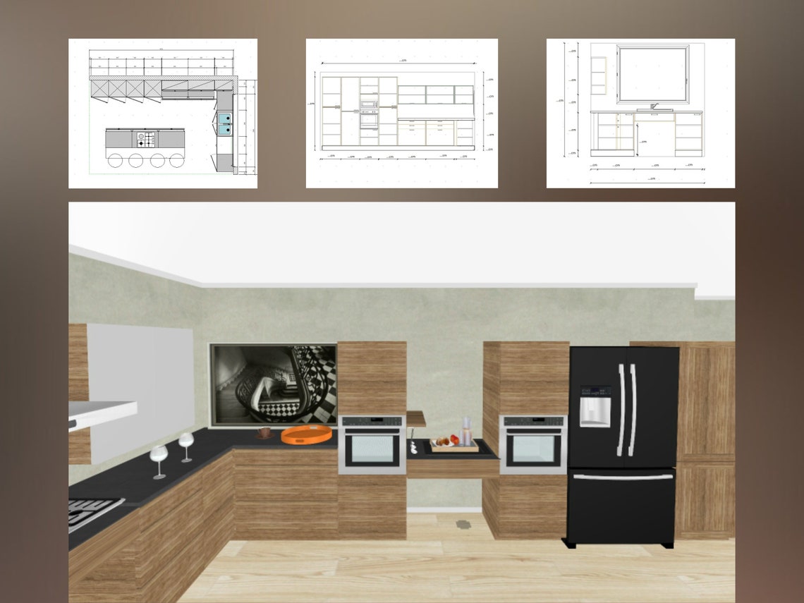 Accessible Kitchen Design 2D-3D, Kitchen Design for Limited Mobility ...