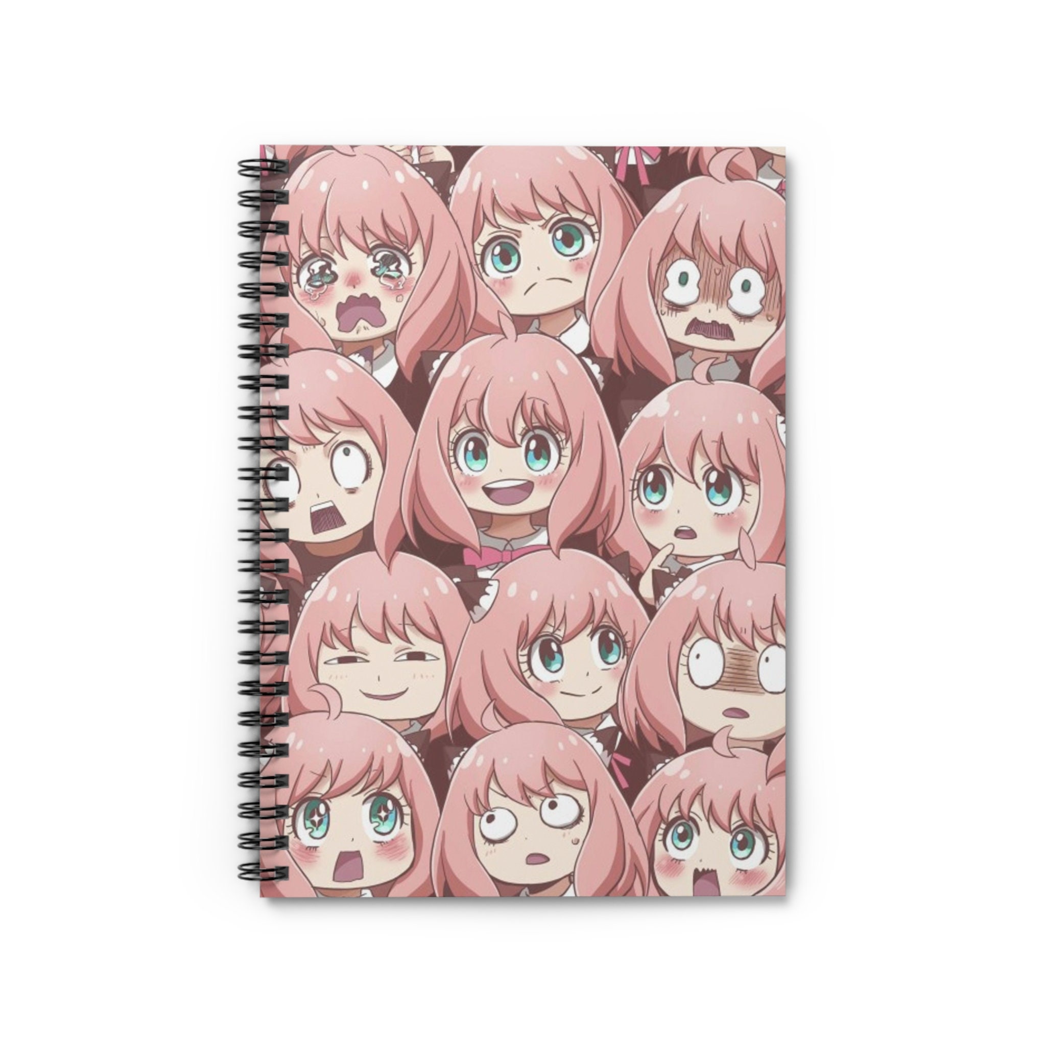 Anya Forger, XFamily, Spiral Notebook スパイファミリー アニメファン 記念品、XFamily ルール線 ...