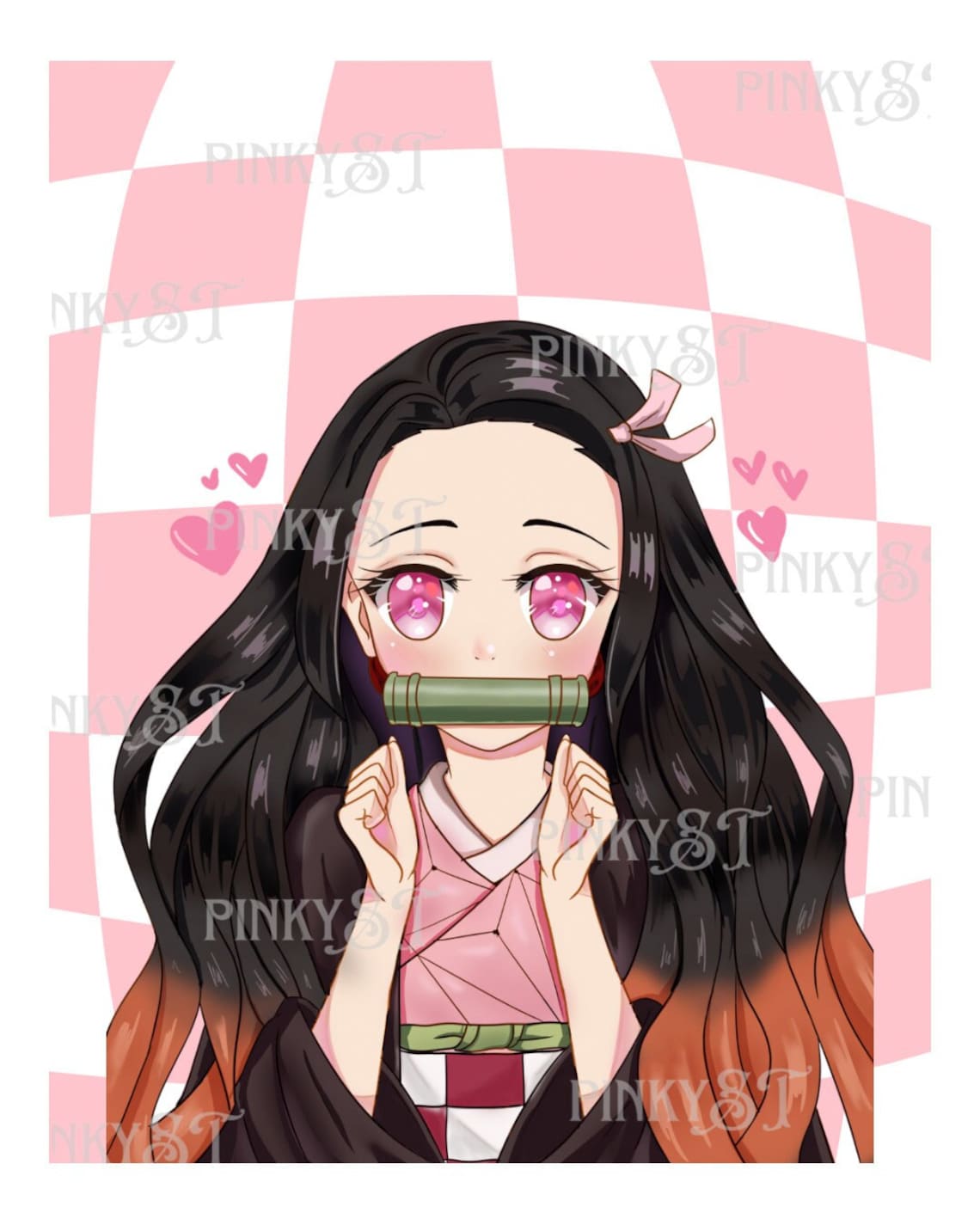 Nezuko Kamado 4 Designs PNG Sublimination Design, Digital File, Anime ...