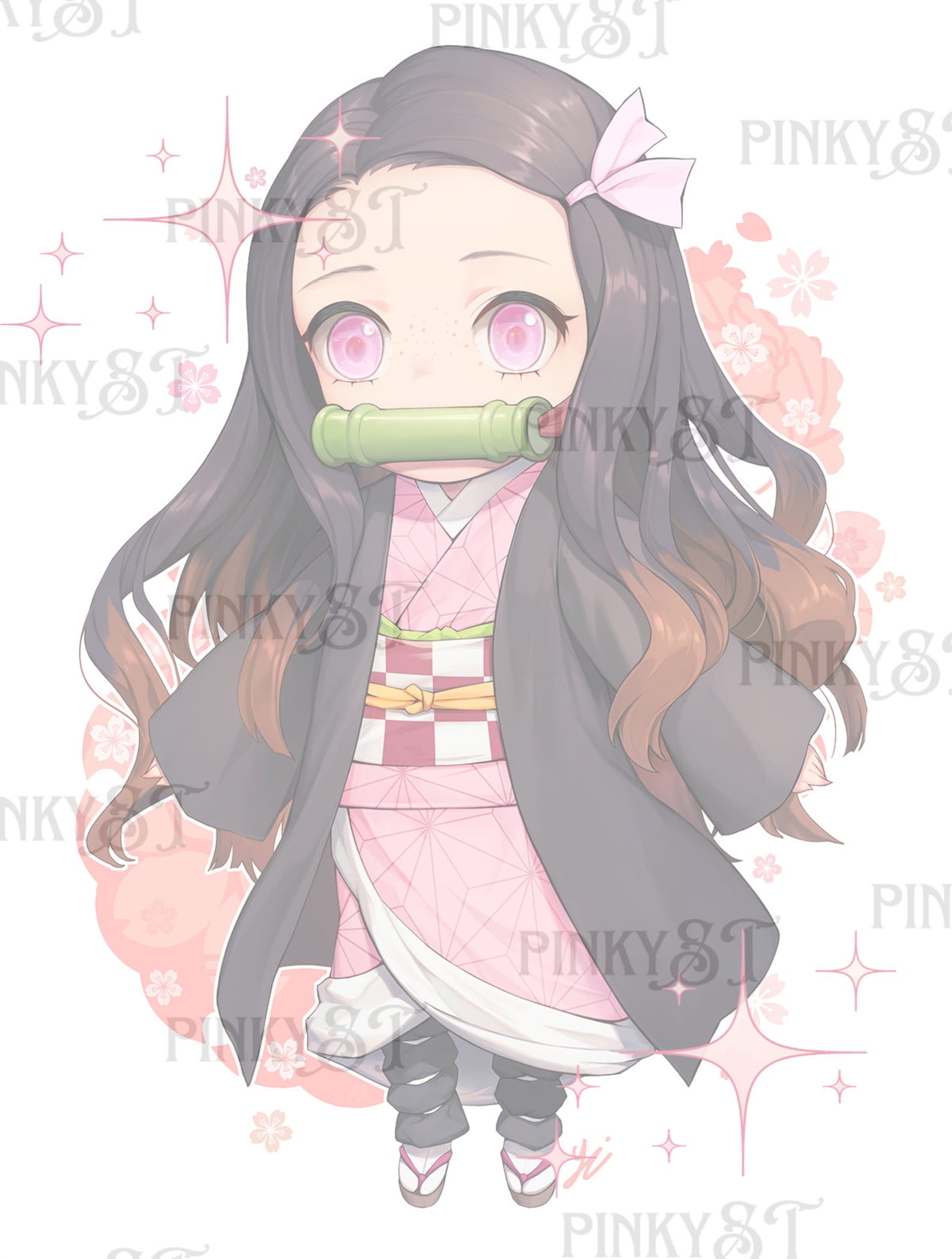 2 Anime Png Sublimation Designs, Nezuko Kamado Design, Anime Gift ...