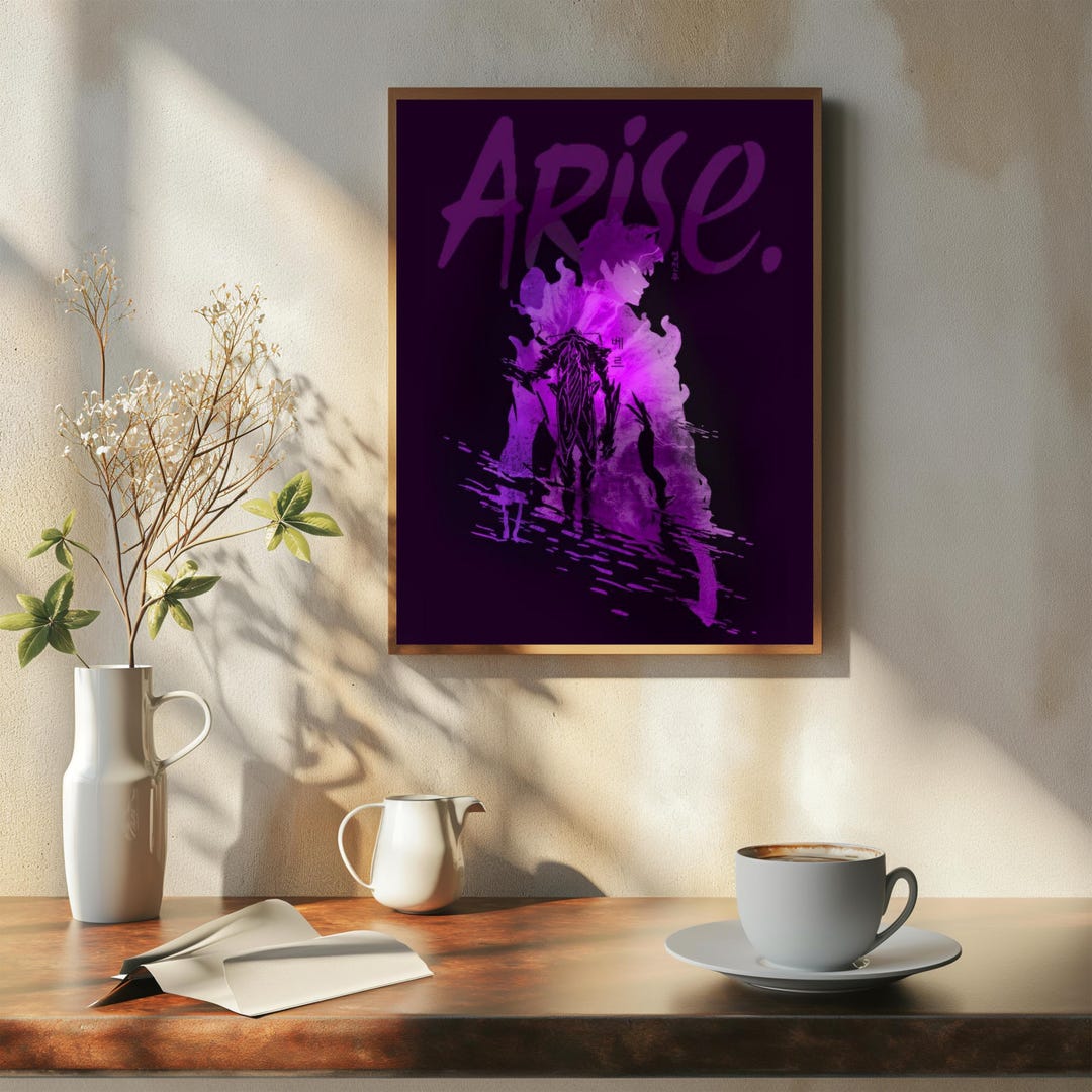 Solo Leveling Poster, Solo Leveling Art, Jinwoo Designs, Anime Art ...